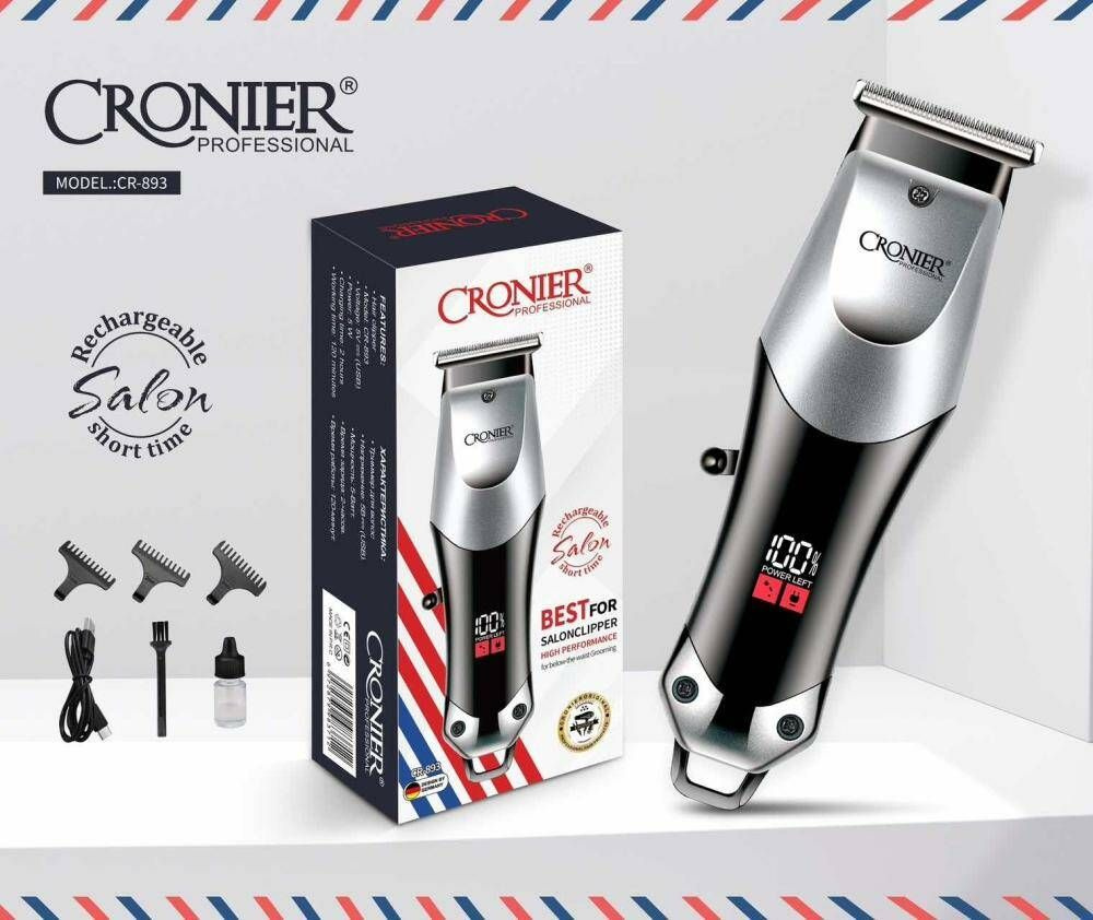 CRONIER Триммер для волос CR-893 купить на OZON по низкой цене (1478077626)
