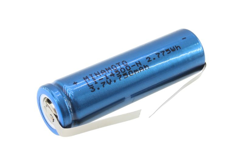 Аккумуляторная батарея Li-Ion типа 14430 (ICR14430), 3.7V, с ...