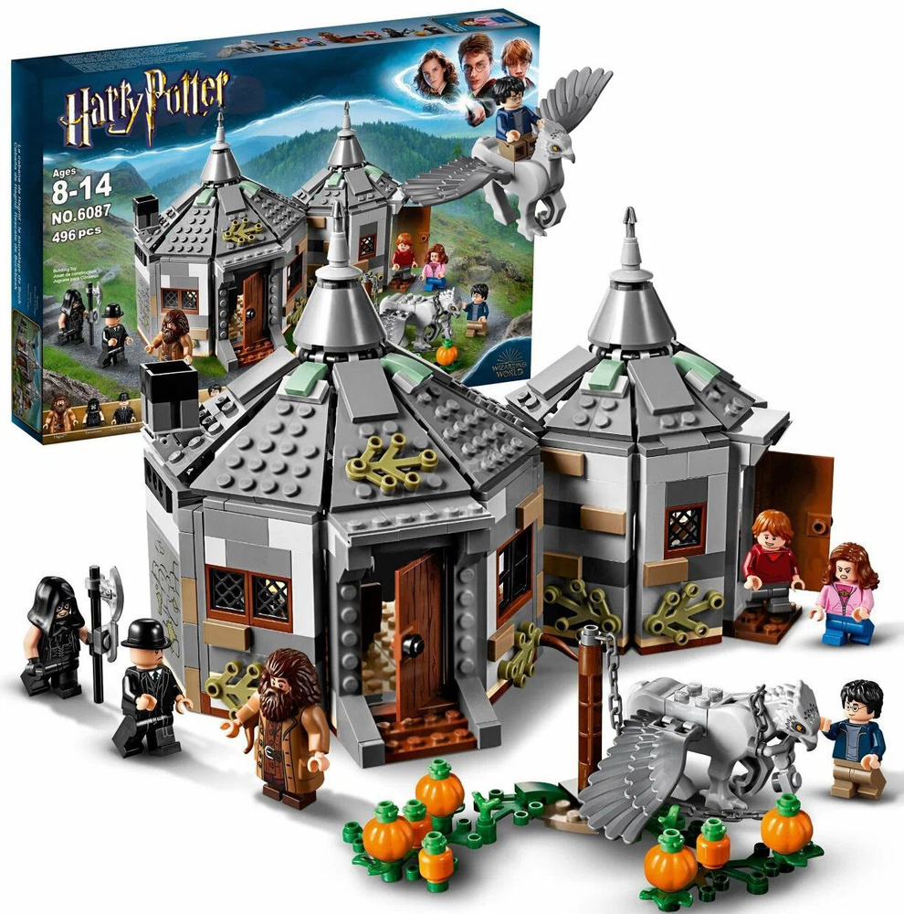Конструктор Harry Potter Гарри Поттер 6087 "Хижина Хагрида: спасение Клювокрыла" 496 деталей ...