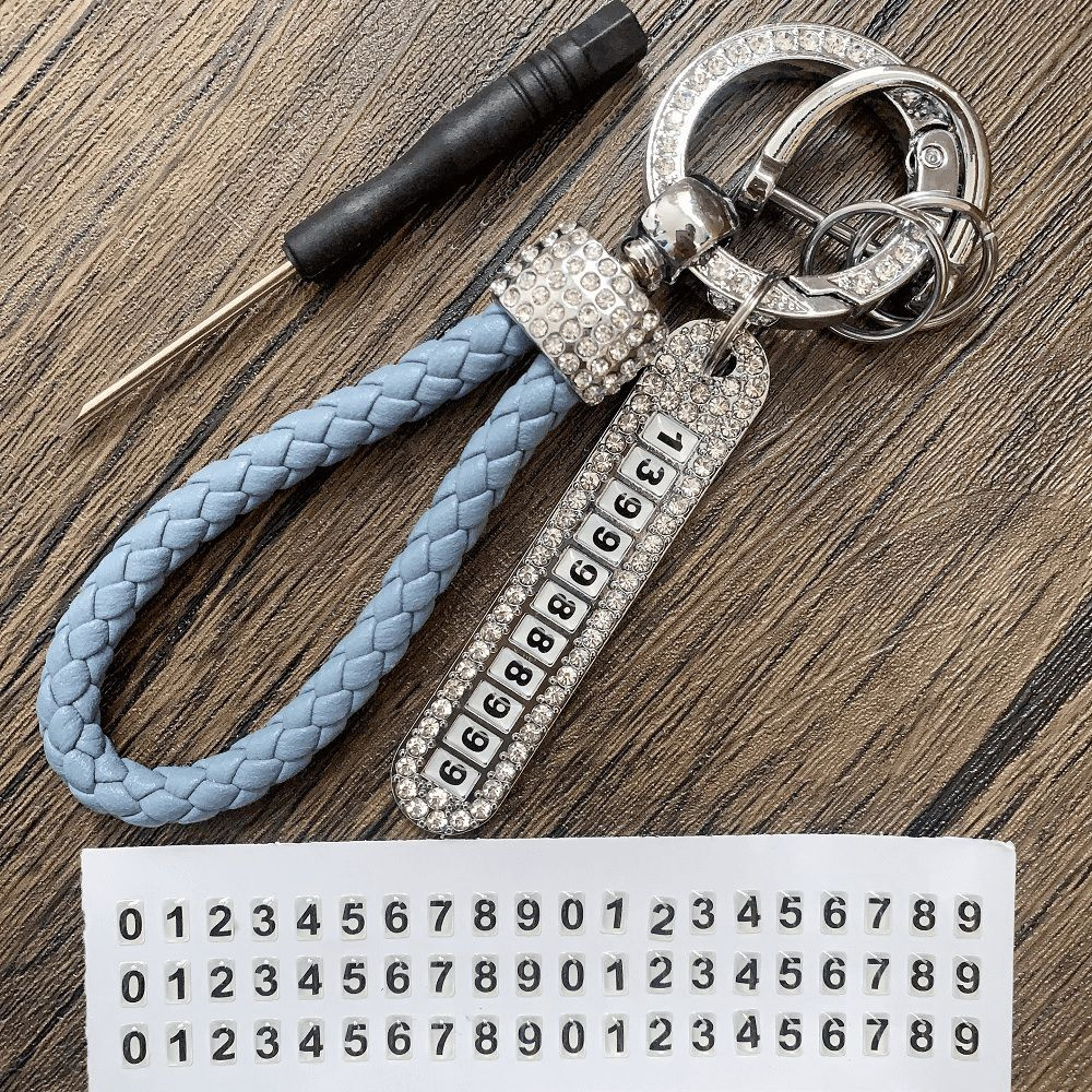 Keychains Голлум Silver Diamond Braided Rope Series, pale blue - купить ...