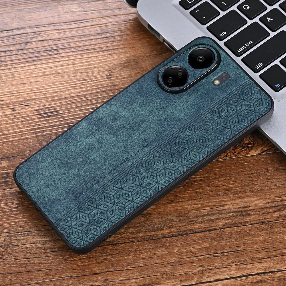 Ретро кожаный тонкий чехол на Xiaomi Redmi 13C ( Ксиоми Редми 13С ...