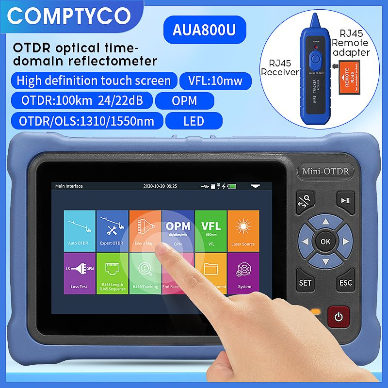 COMPTYCO OTDR AUA800U Интерфейс UPC 1310 1550nm 100km otdr оптический ...