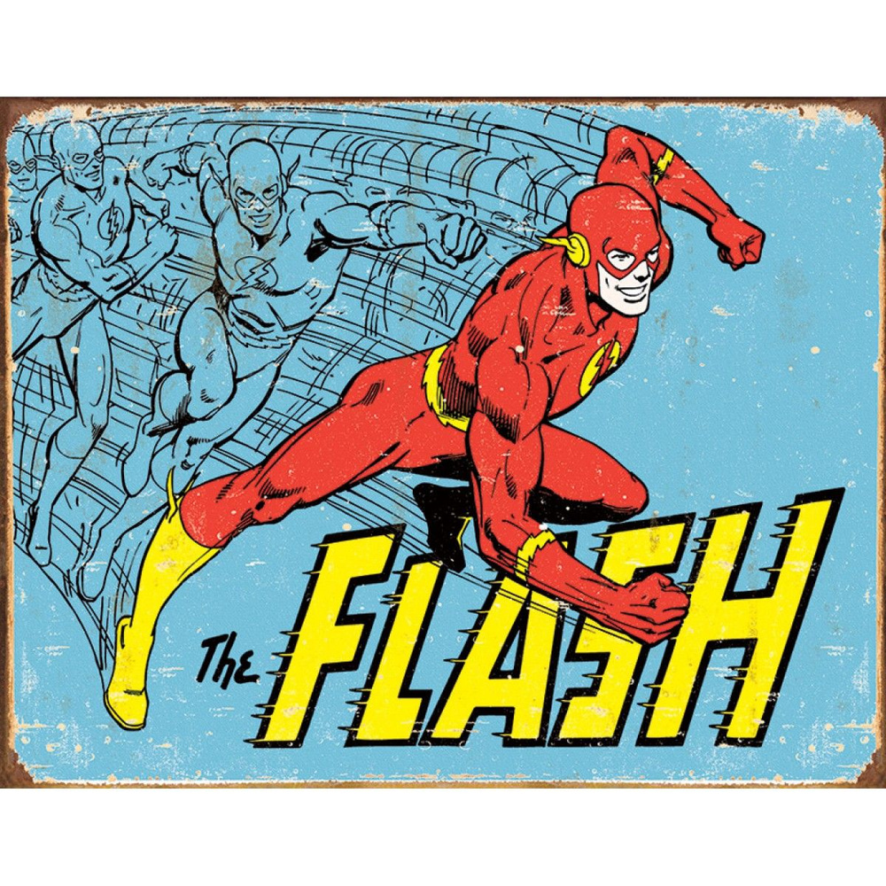Жестяная табличка Desperate Enterprises Tin Signs The Flash - Retro, 41 ...