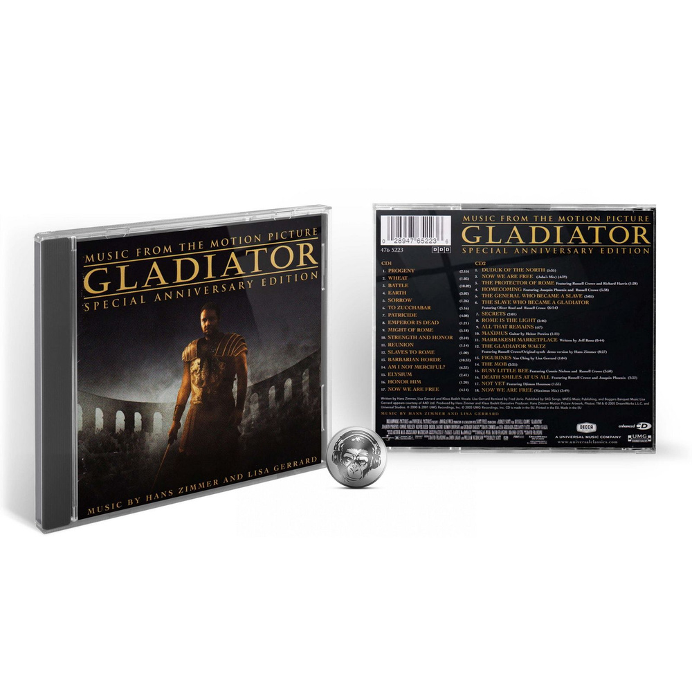 CD OST - Gladiator - deluxe (Hans Zimmer & Lisa Gerrard) (2CD) 2005 Decca, Deluxe, Jewel Аудио ...
