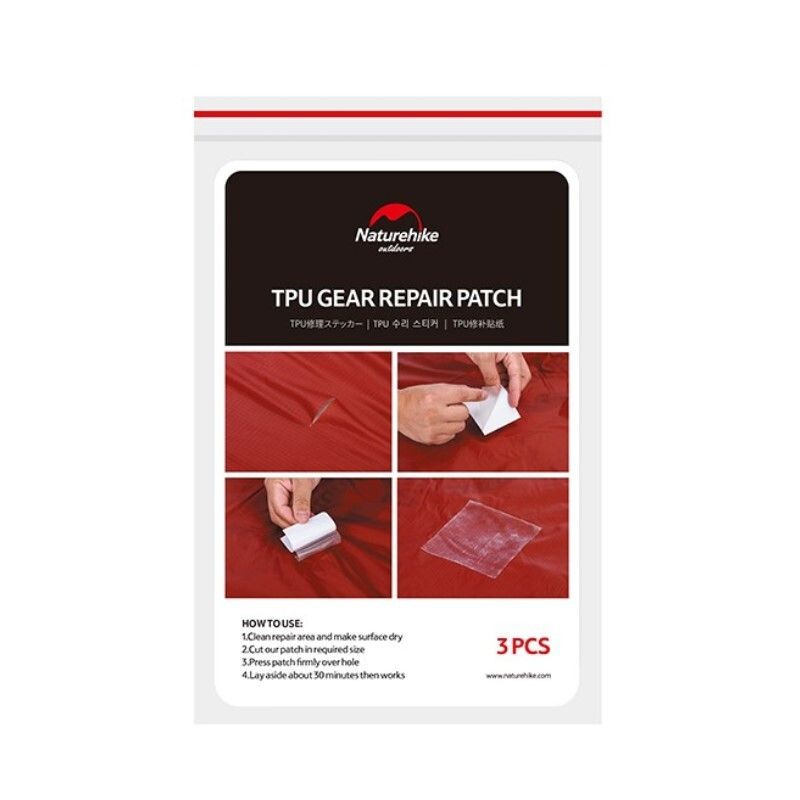 Набор заплаток Naturehike 3 шт / Самоклеящиеся / TPU repair kit Q-9B ...