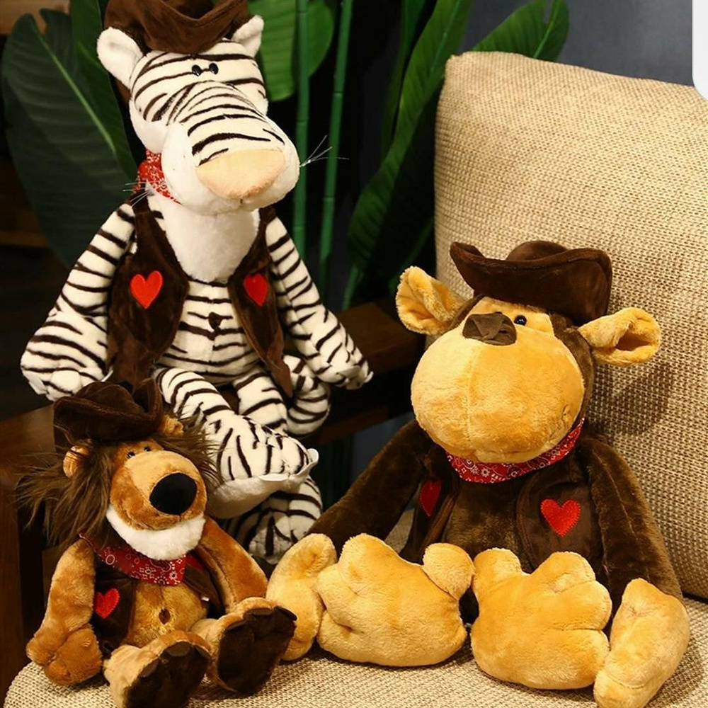 Мягкая компрессионная игрушка большая обезьянка 35 см, плюшевое ...