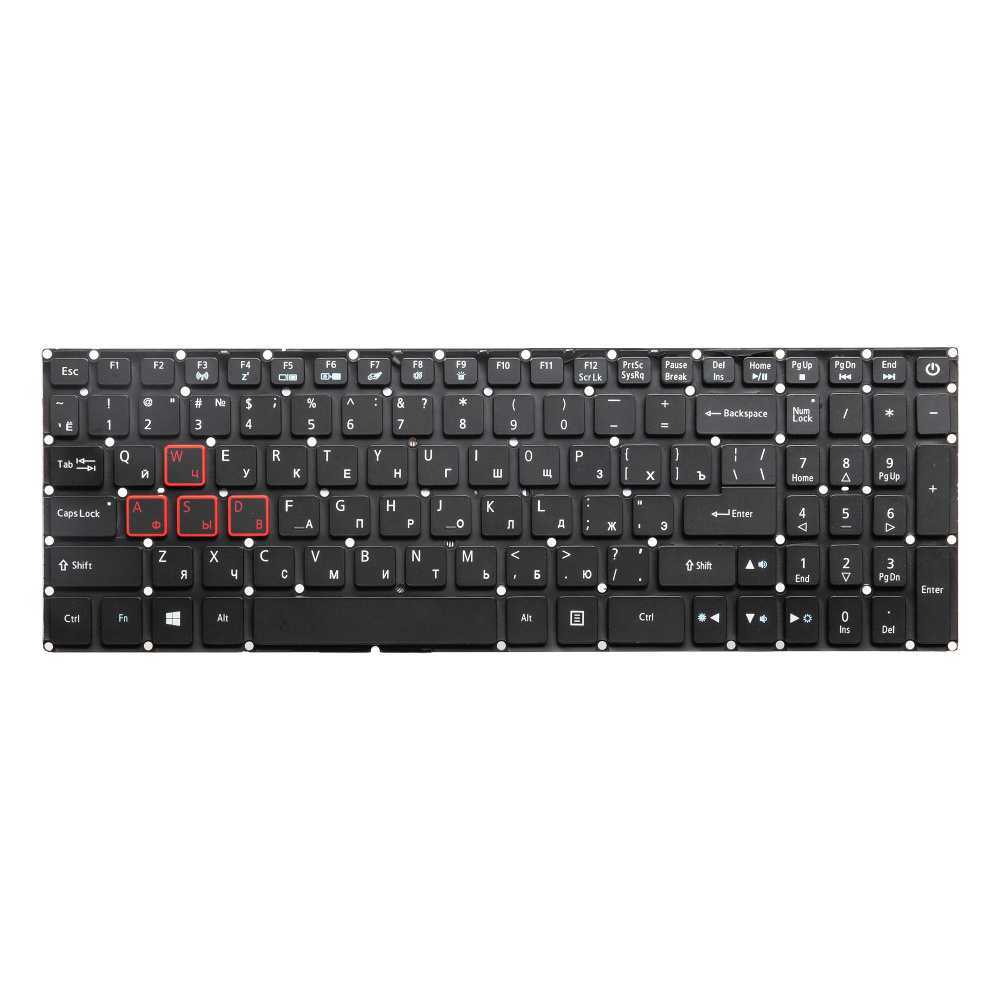 Клавиатура с подсветкой для ноутбука Acer Predator Helios 300 PH317-52 ...