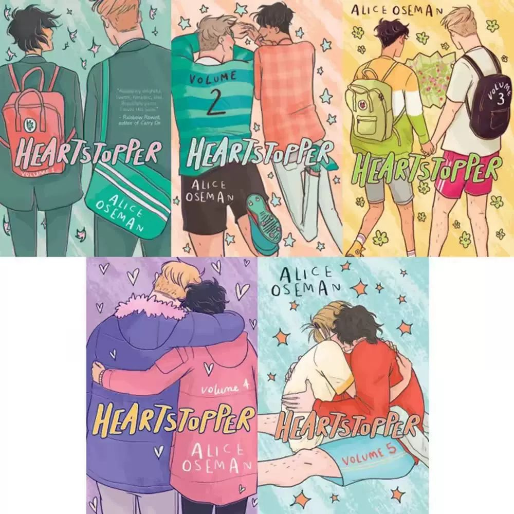 Учебники Heartstopper Series Volume 1-5 BooksAlice Oseman - купить с ...