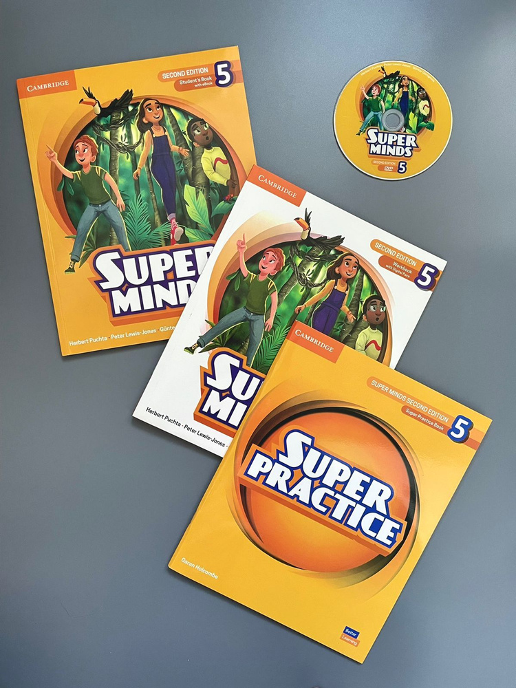 Super Minds 5 2nd Ed Student's book+Workbook+Practice+Диск - купить с доставкой по выгодным ...