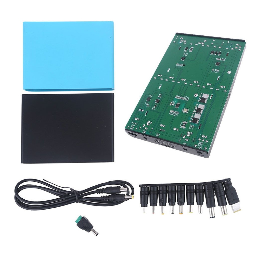 USB 5.5x2,1 мм 12V-24V 16V-24V Регулируемый выход 12x 18650 батареи DIY ...