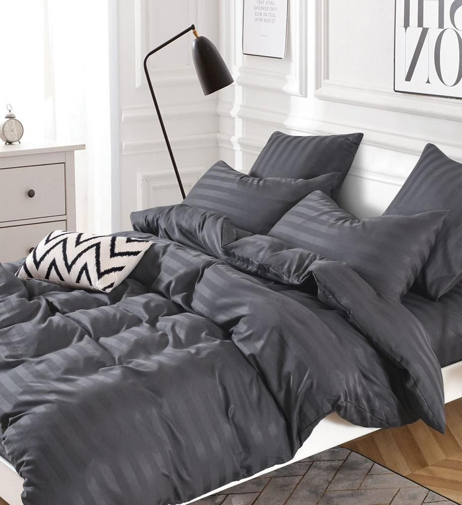Комплект постельного белья Mency Home Collection Менси страйп евро ...