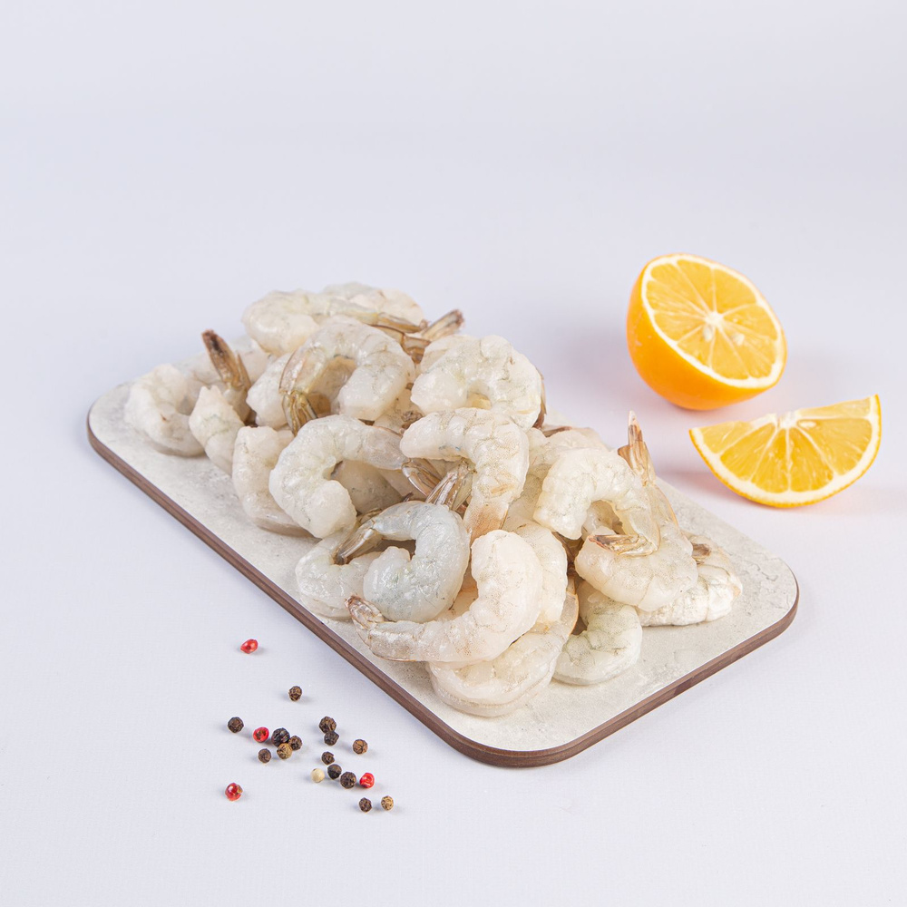 Креветка королевская сыромороженая очищенная с хвостом 500 г, 31/40 с/м, Ozon fresh купить на ...