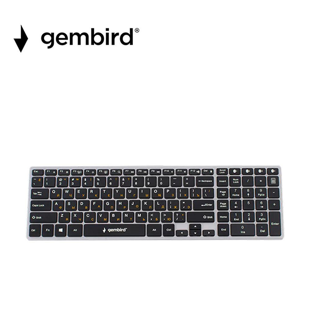 Клавиатура беспроводная, Bluetooth, ножничный механизм, Gembird KBW-2 купить на OZON по низкой ...