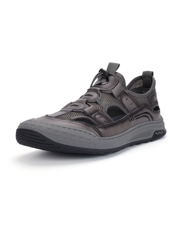 Сандалии Мужской Kari, размер 43 Текстиль, Натуральная кожа Анатомическая стелька, Низкая модель ...