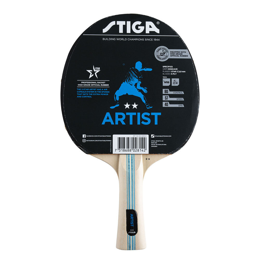 Ракетка для настольного тенниса Stiga Artist WRB ACS, одобрена ITTF ...