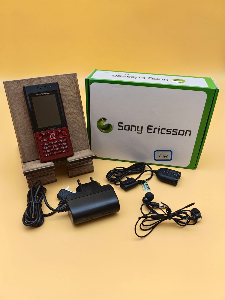 Мобильный кнопочный телефон Sony Ericsson T700, Красный купить на OZON ...