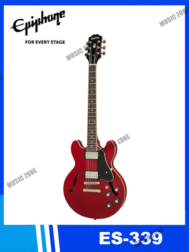 Epiphone ES-339 Электрогитара 6-струнная купить на OZON по низкой цене ...