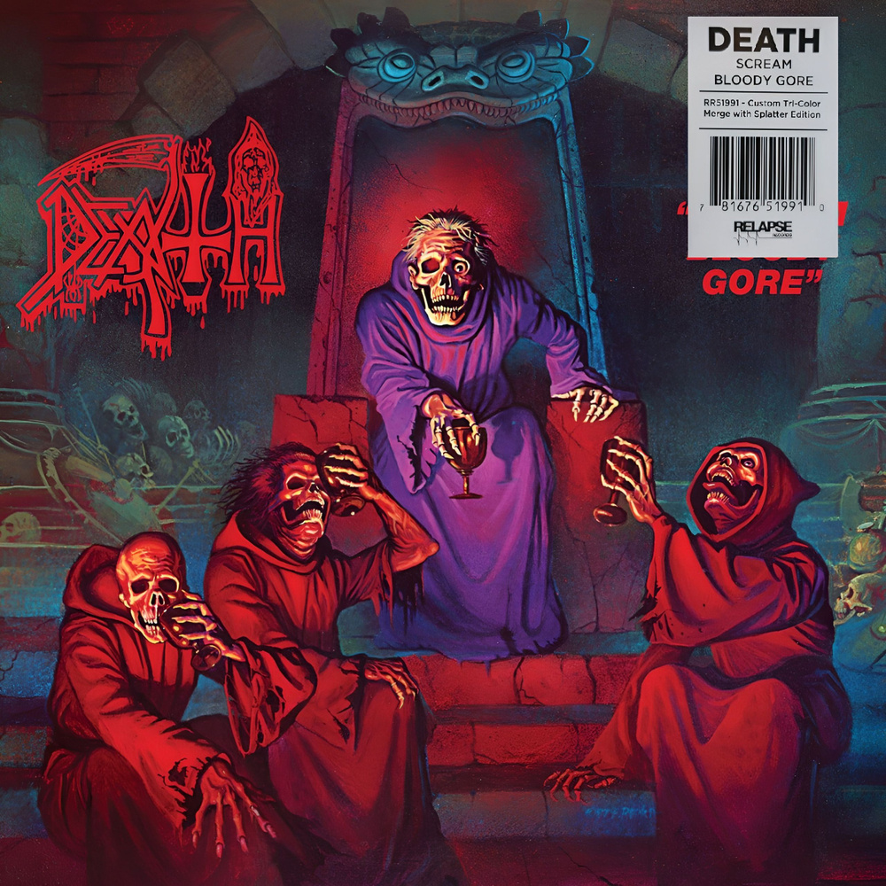 Death. Scream Bloody Gore (LP, Reissue, Remastered, Repress, Custom Tri ...