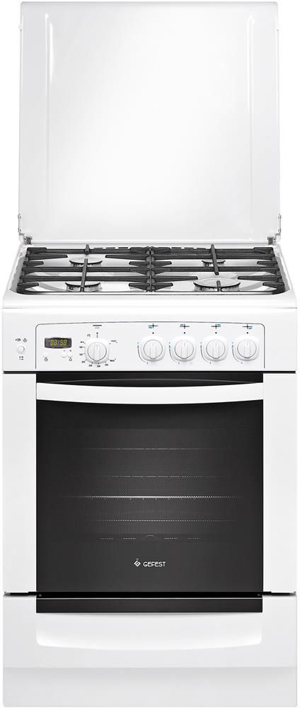 GEFEST Газовая плита ПГ 6100-03 с газовой духовкой, белый купить c доставкой на OZON по низкой ...