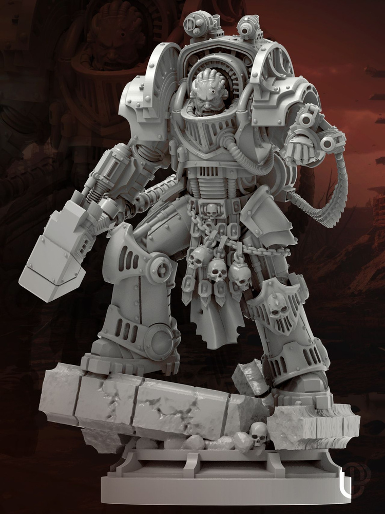Миниатюра Примарх Perturabo / Вархаммер 40000 - Warhammer 40K (97мм ...