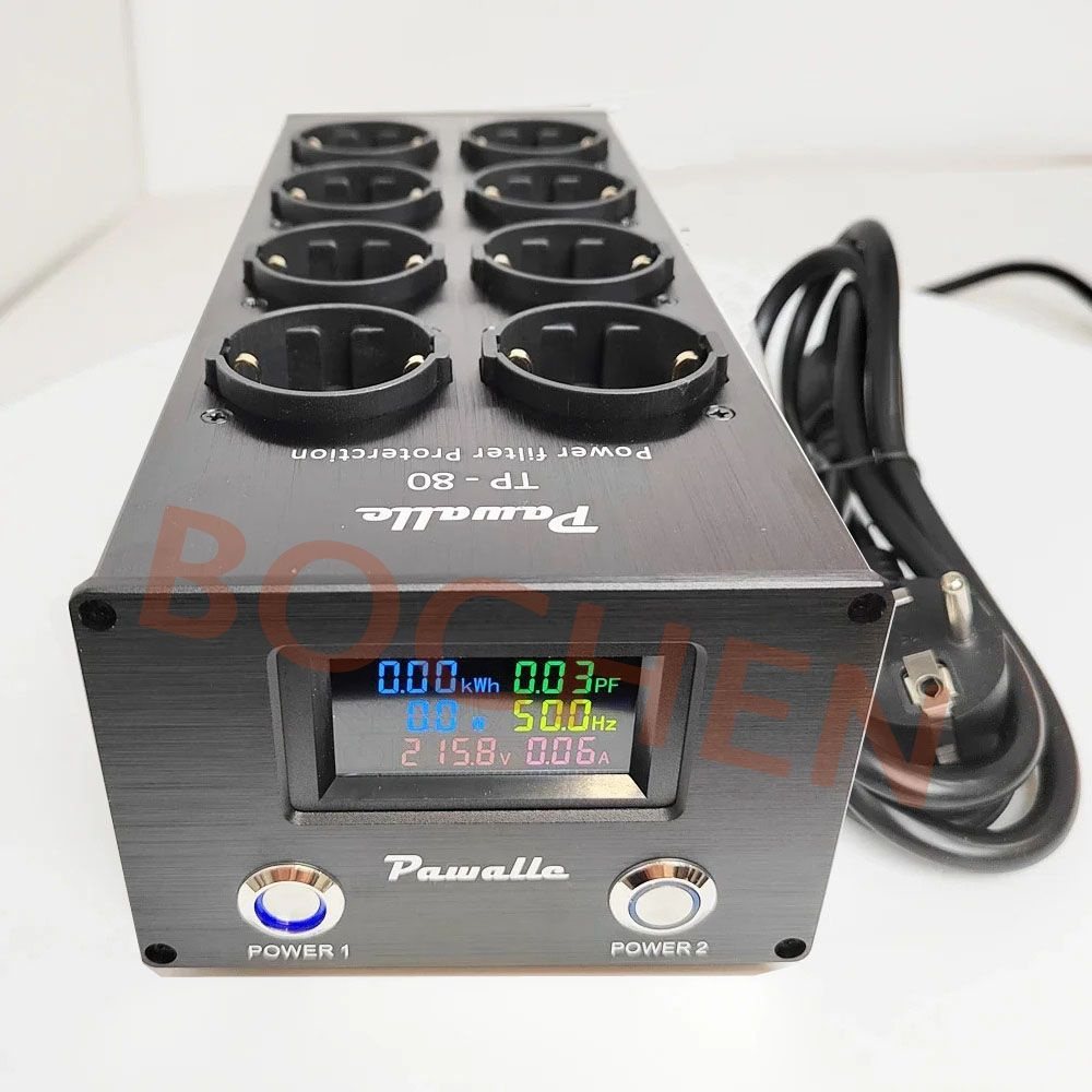 Разъем сетевого фильтра Tp80 Для подавления шума, защиты от перегрузки, Функция отображения ...