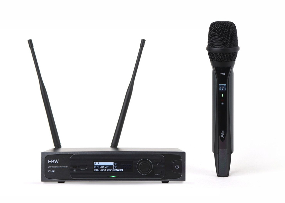 FBW P1R VOCAL радиосистема с ручным передатчиком, 651-675 Мгц, FM-модуляция, пилот-тон, 50Гц ...