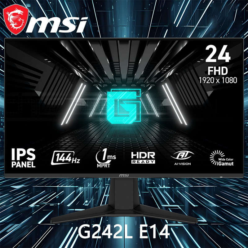 MSI 23.8" Монитор G242L E14, черный купить на OZON по низкой цене (2201938985)