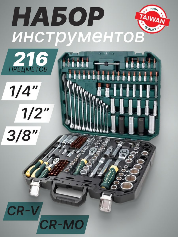 Набор инструментов Rock Force 216 предметов Тайвань купить на OZON по ...