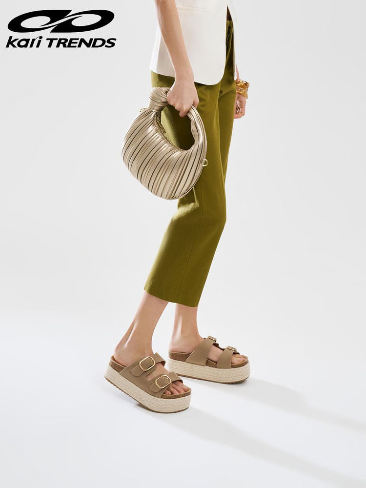 Сабо Женский Kari Нубук искусственный G, размер 36 Анатомическая стелька Платформа Да купить c ...