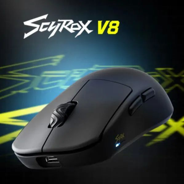 Игровая мышь беспроводная Scyrox беспроводная v8 , черный купить c доставкой на OZON по низкой ...