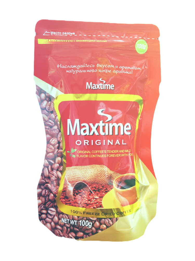Кофе натуральный растворимый сублимированный т.м. "MAXTIME" 100 гр. купить на OZON по низкой ...