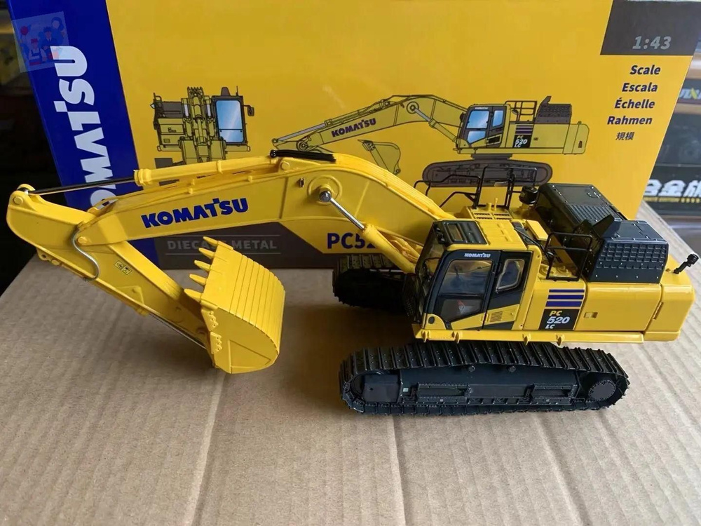Новая металлическая модель экскаватора Komatsu PC520LC-11M0 1:43 для коллекции и детей высокая ...