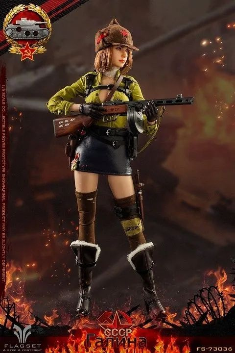 Flagset FS73036 1/6 Red Alert Soviet Tank Lieutenant Galina фигурка ...