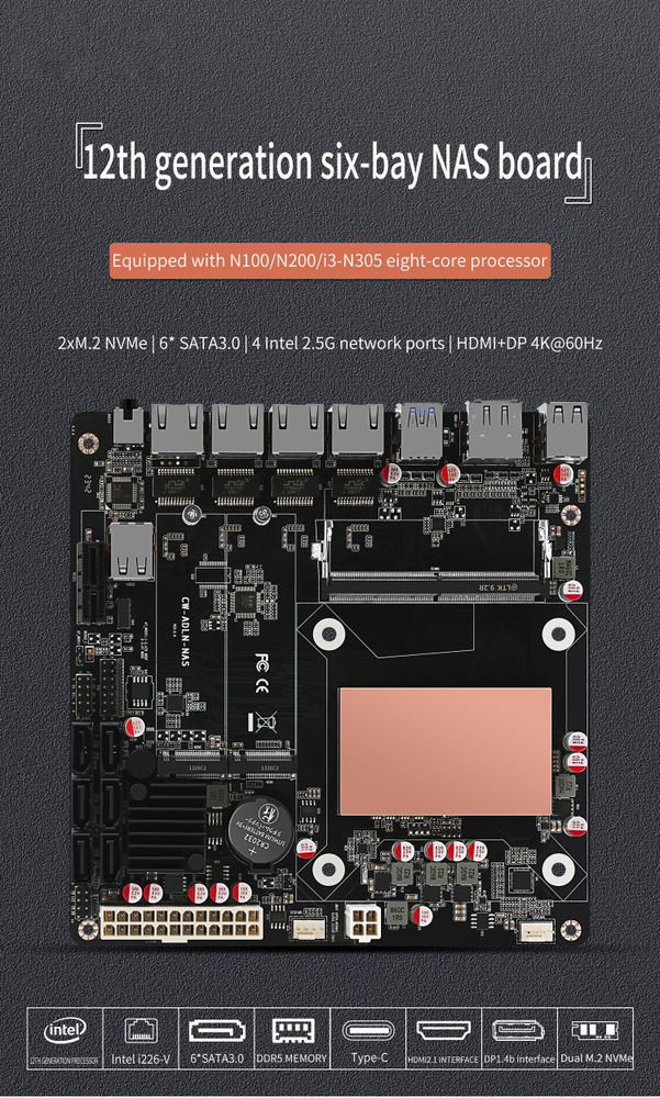 YSJMNPC Мини-ПК (Intel Processor N100, RAM Отсутствует, Intel UHD ...