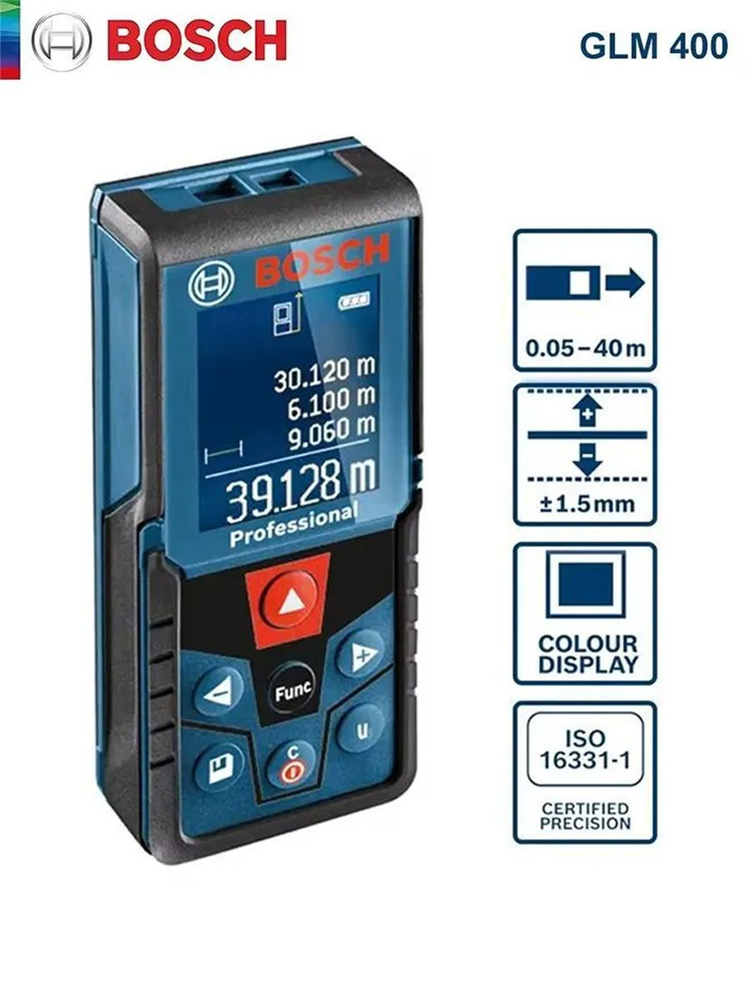 Лазерный дальномер Bosch GLM 400 купить на OZON по низкой цене (1639337922)
