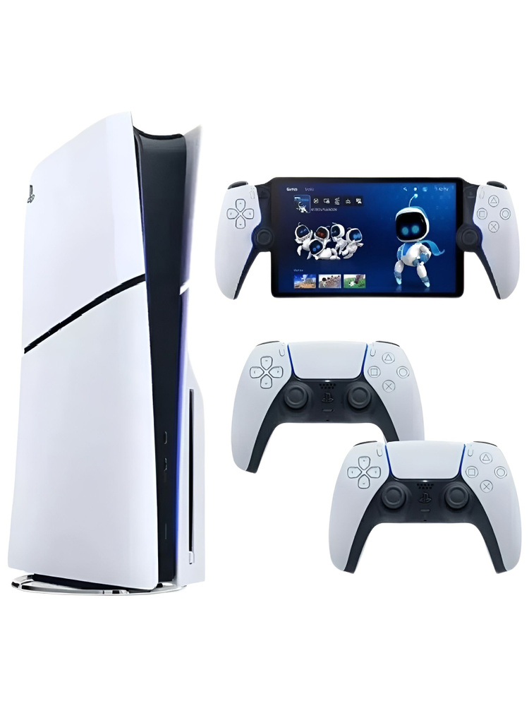 Sony PlayStation 5 Slim с дисководом + Portal белый + 2й белый геймпад PS5 купить на OZON по ...