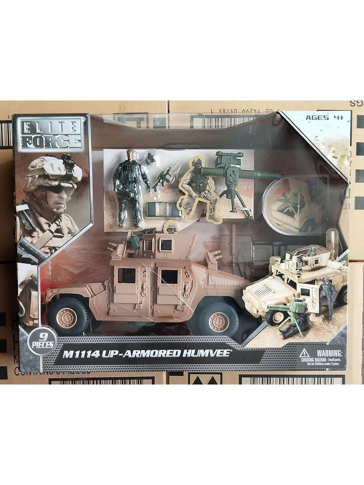 BBI Elite Force M1114 Up -1/18 Scale Armored Humvee US Army Military 3 ...