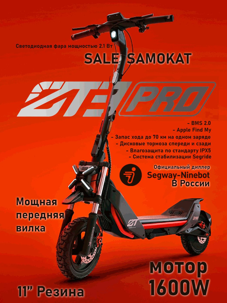 Электросамокат Ninebot ZT3 Pro купить на OZON по низкой цене (1722493687)