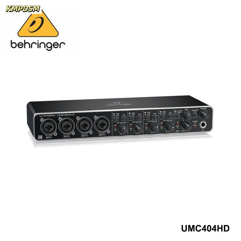 Behringer U-Phoria UMC404HD Аудиофильский USB-аудио/MIDI-интерфейс 4x4 ...