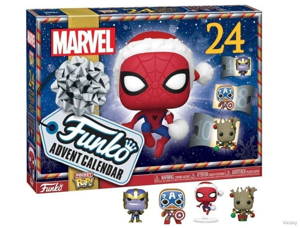 Эксклюзивный адвент-календарь Marvel Funko Pop: 24 рождественских ...