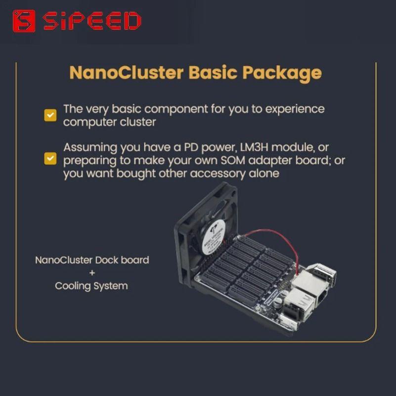 Sipeed NanoCluster Mini Cluster DataCenter пластина For Raspberry Pi ...