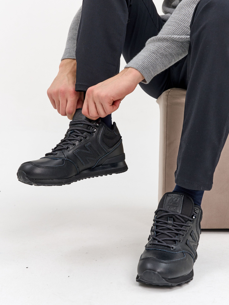 Маломерит Мужской New Balance Замша, размер 41 R (средняя) Зима Шнурки ...