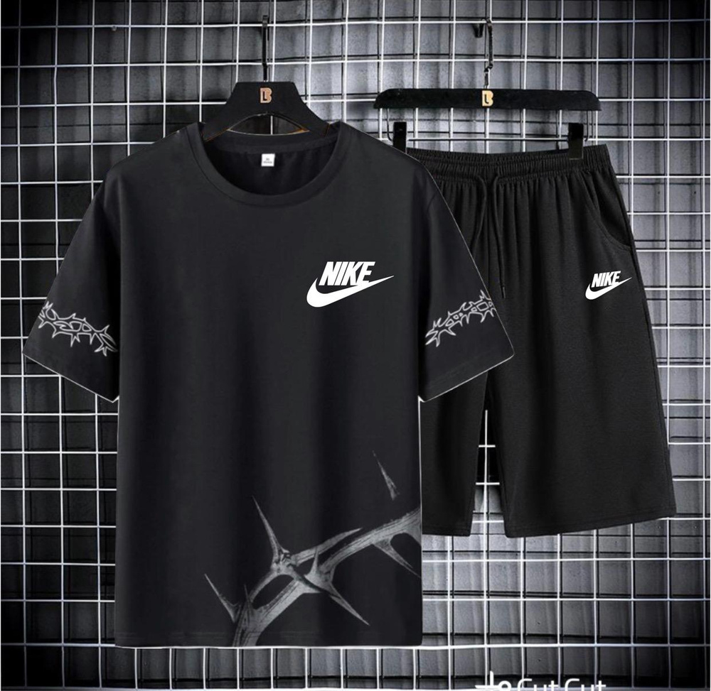 Костюм спортивный Мужской ANA Basic Fashion Спортивный с шортами черный ...