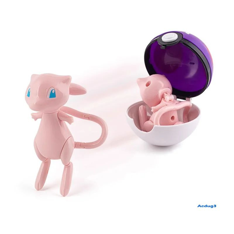 Фигурка-трансформер Pokemon Mutu в виде покебола, модель мяча, детская ...