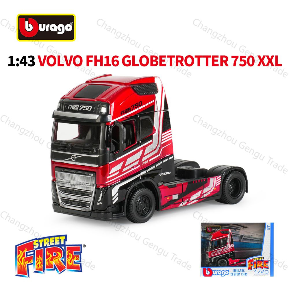 Bburago 1:43 Volvo FH16 Globetrotter 750 XXL, Haulers Custom Cabs ...