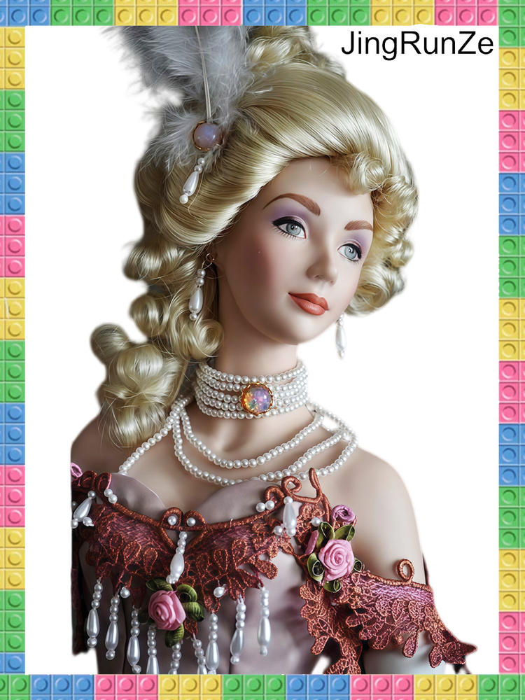 Фарфоровая кукла Franklin Mint Gibson Girl April in Paris, 56 см, NRFB ...