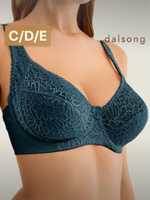 Бюстгальтер Женский DALSONG мягкая чашка на каркасе, на косточках, размер 90C фиолетовый ...