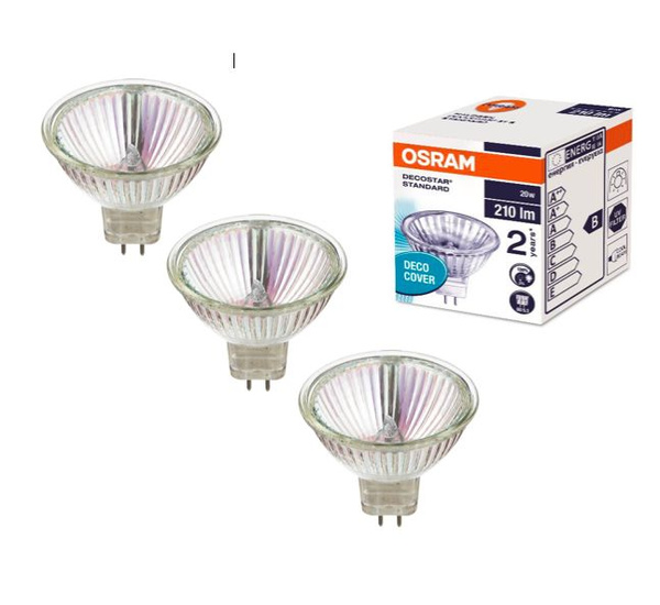 Галогенная лампа OSRAM 44860 WFL 20w 12v GU5.3 Decostar 51, 210Lm 2800K ...