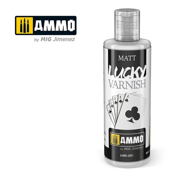 Лак LUCKY VARNISH Matt (матовый лак) (Ammo Mig) (60ml) купить на OZON ...