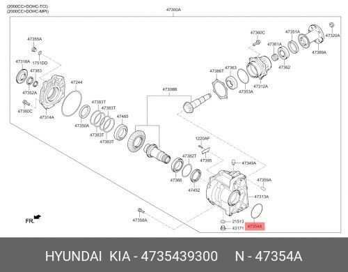 Упл.кольцо раздат.коробки HYUNDAI ORG купить на OZON по низкой цене ...